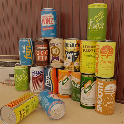 Soda And Beer Cans 1970s 1980s Works In Progress Blender Artists