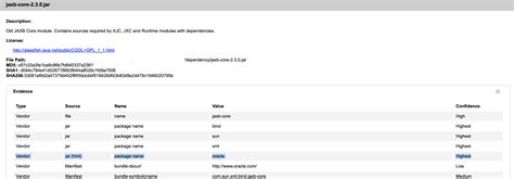 Fp Jaxb Core Detected As Javase · Issue 5485 · Jeremylong