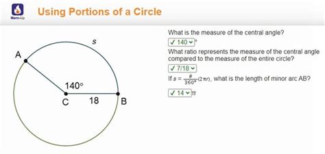 Circle C Is Shown Line Segments A C And B C Are Radii The Length Of C