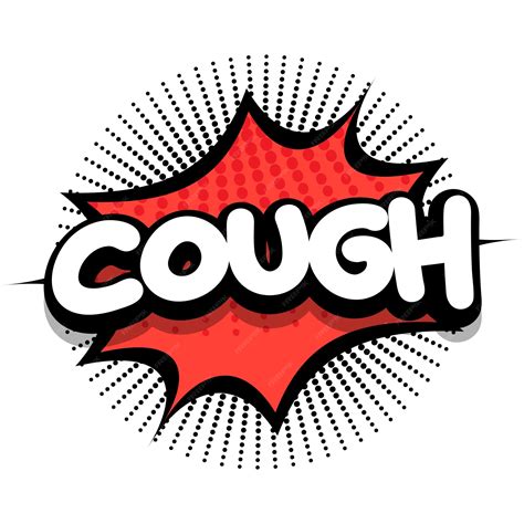 Premium Vector Cough Comic Book Explosion Bubble Vector Illustration