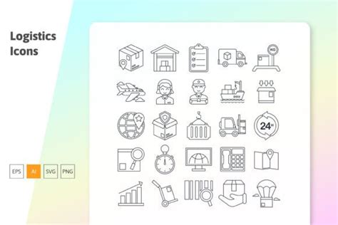 Logistic Outline Icon Graphic By Salamahtype · Creative Fabrica
