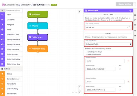 Table Insert Rows Node Losant Iot Platform Documentation