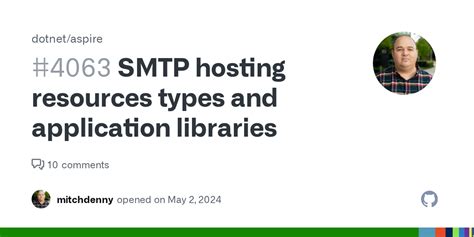 Smtp Hosting Resources Types And Application Libraries · Issue 4063 · Dotnetaspire · Github