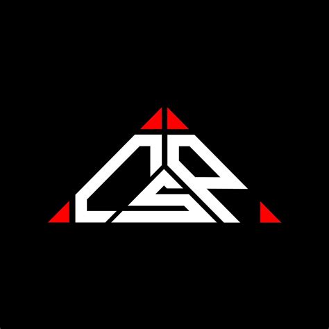 Csp Letter Logo Creative Design With Vector Graphic Csp Simple And Modern Logo In Triangle