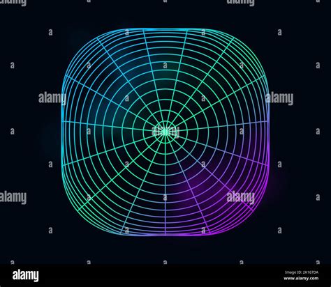 color cyber distorted grid retro punk design element wireframe wave