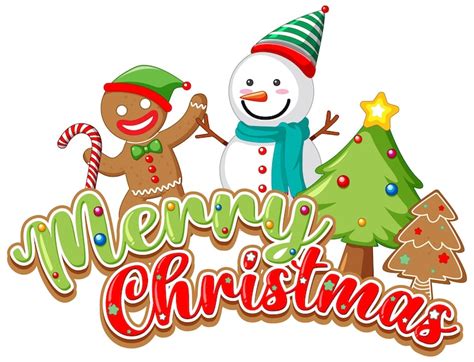 Happy Christmas Clip Art Merry Christmas Clipart With Snowman Graphic