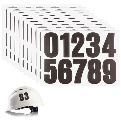 10 Sheets 4 Inch Vinyl Number Stickers Mailbox Numbers Stickers Decals