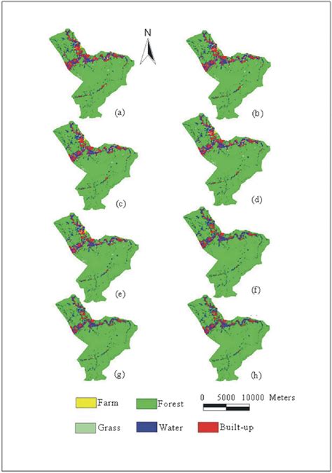 Spatial Land Use Distribution In The Wu Tu Watershed Simulated By Download Scientific Diagram