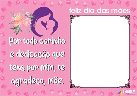 Moldura Png Dedicação Feliz Dia Das Mães Imagem Legal