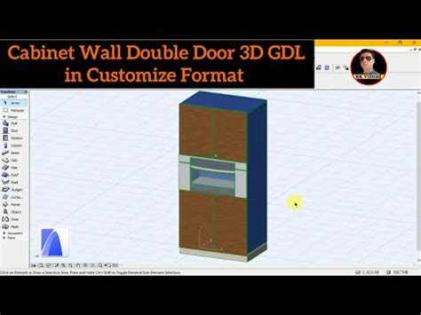 Archicad Tutorial Cabinet Wall Double Door D GDL In Customize Format Rkvideo YouTube