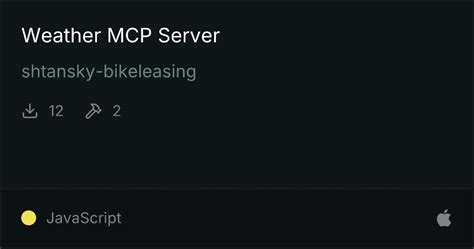 Weather Mcp Server Glama
