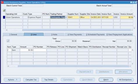 Oracle Applications Creating A Supplier With Employee Through Expense Report In Oracle Applications