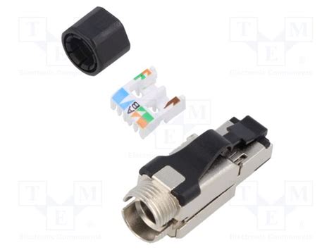 Ss 39300 001 Bel Fuse Connector Rj45 Plug Pin 8 Cat 6 Shielded