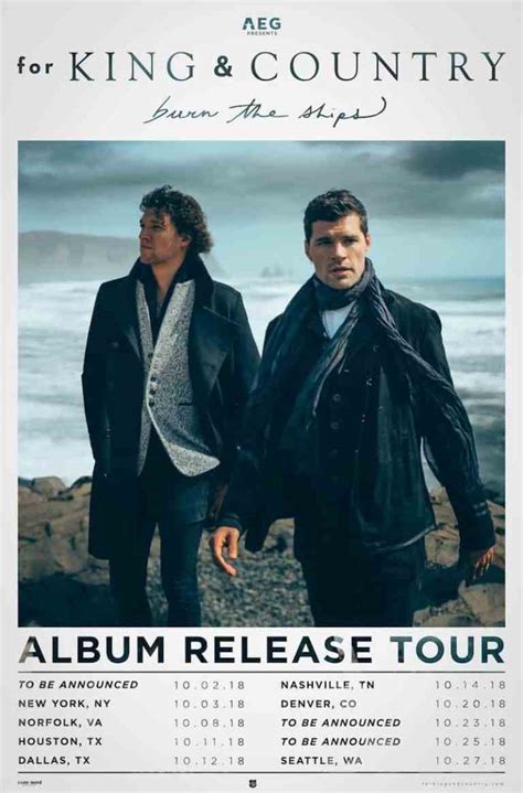 Aeg Presents Grammy® Award Winning Duo For King And Countrys Burn The