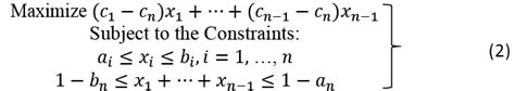 An Application Of Linear Programming In Performance Evaluation
