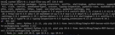 building a simple mcp server in python using the mcp python sdk