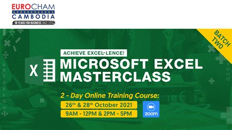 Microsoft Excel Masterclass Batch 2 Eurocham Cambodia