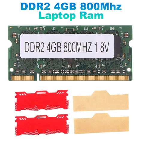 4gb Ddr2 Laptop Ramcooling Vest 800mhz Pc2 6400 Sodimm 2rx8 200 Pins