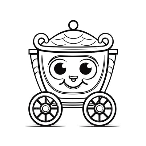 작은 귀여운 얼굴 윤곽선 스케치 드로잉이 있는 귀여운 마차 벡터 전차 그리기 전차 개요 전차 스케치 Png 일러스트 및 벡터 에 대한 무료 다운로드 Pngtree