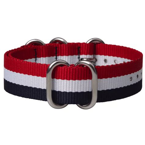 Invella 24mm Nylon Nato Watch Strap Tri Color Buy Watch Straps Online Invella