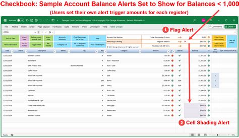 Checkbook Register Template Spreadsheet And Income And Expense Tracker