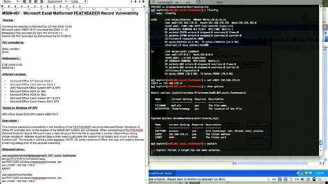 Ms09 067 Microsoft Excel Malformed Featheader Record Vulnerability