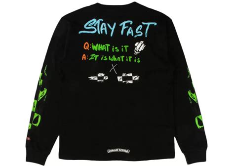 CHROME HEARTS MATTY Babe SEX RECORD IT IS WHAT LS T SHIRT BLACKJASON7