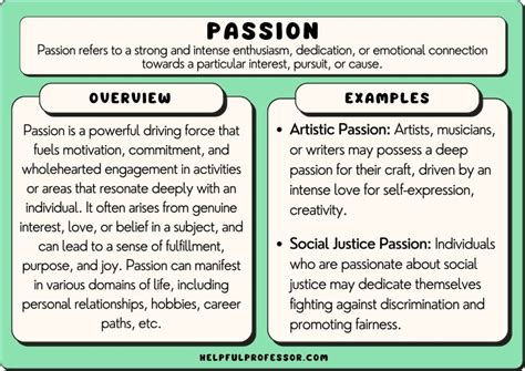 Examples Of Passion In Everyday Life