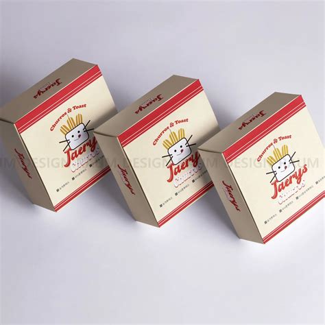 츄러스 상자 꼬깔 쇼핑백 패키지 포트폴리오 크몽