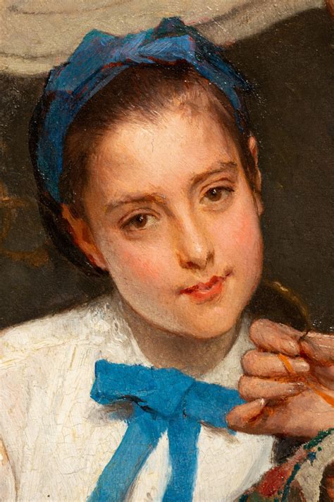 La Leçon De Broderie Gustave De Jonghe 1829 1893 Xxe Siècle N 113840