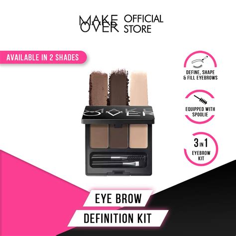 Rekomendasi Terbaik Make Over Eye Brow Definition Kit 6 9 G Eye Brow