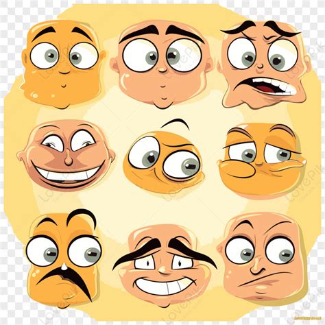 Silly Face Clipart Cartoon Characters Facial Expressions In Face And