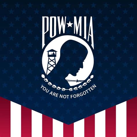 Pow Mia Graphics Jackson Flag Company Handcrafted Pow Mia Flag