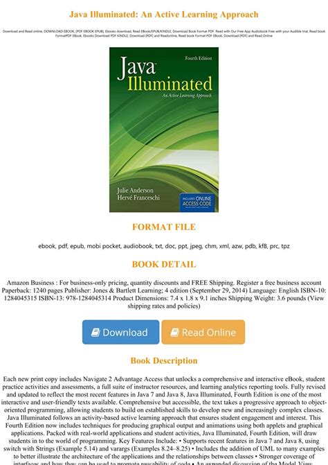 EBOOK P D F Java Illuminated An Active Learning Approach Full Acces