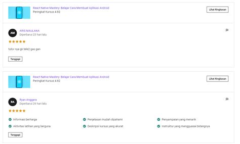 Kelas Online Belajar Membuat Aplikasi Android Pakai React Native