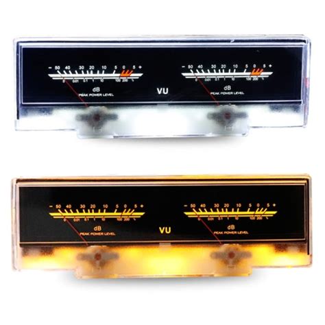 Double Pointer Vu Meter Stereo Audio Amplifier Board Db Sound Level
