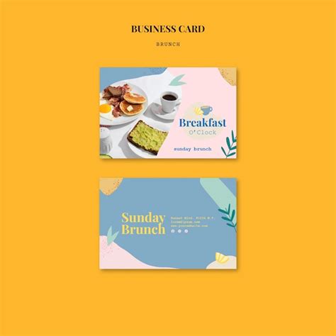 Free Psd Flat Design Brunch Template