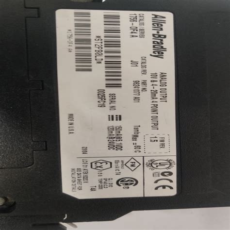 allen bradley 1756 0f4 a analog output module supplier trader from