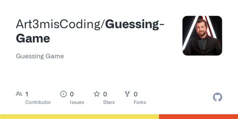 GitHub Art MisCoding Guessing Game Guessing Game