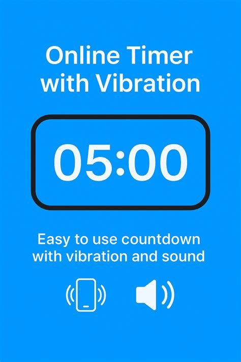 Free Online Timer With Vibration And Sound Minute And Hour Timers