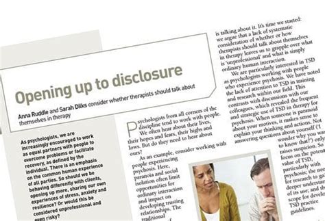 Therapist Self Disclosure Bps