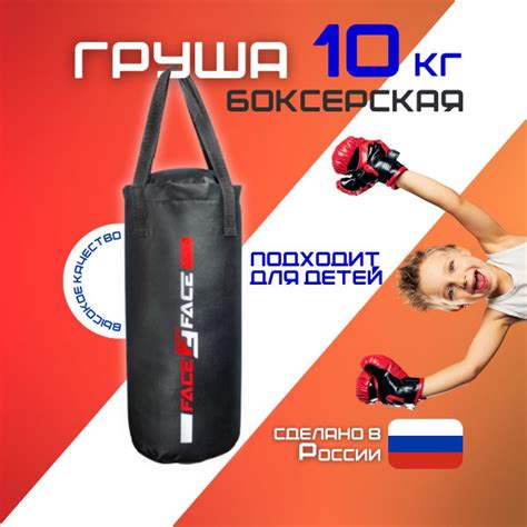 Груша боксерская FACE2FACE BASE 10 кг на стропе детская купить c ...