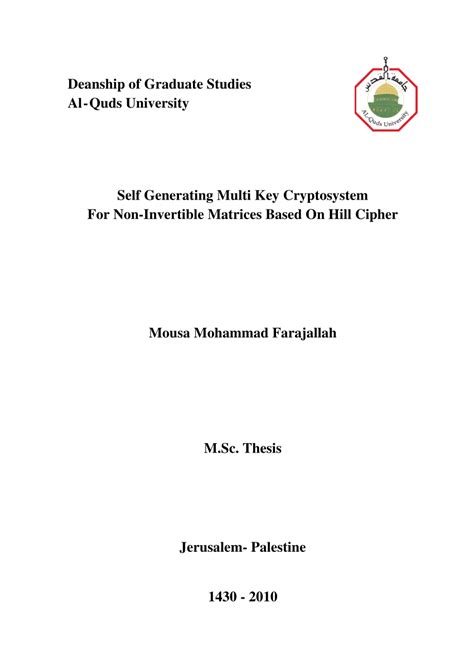 pdf survey paper cryptography is the science of information security