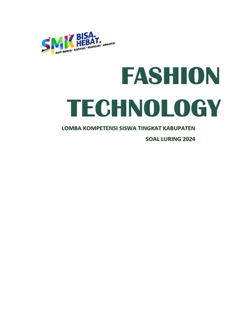 Soal Lks 2023 Fashion Technology Kabupaten Pdf
