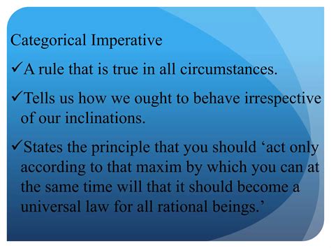 Deontological Ethics By Christine Wandolo Pptx