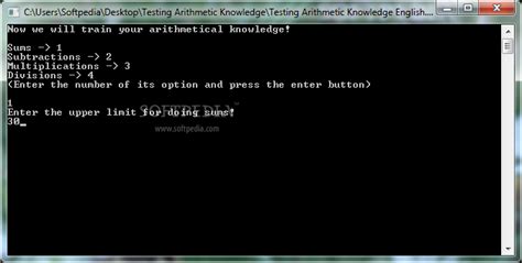 testing arithmetic knowledge portable download free windows 1 1 1