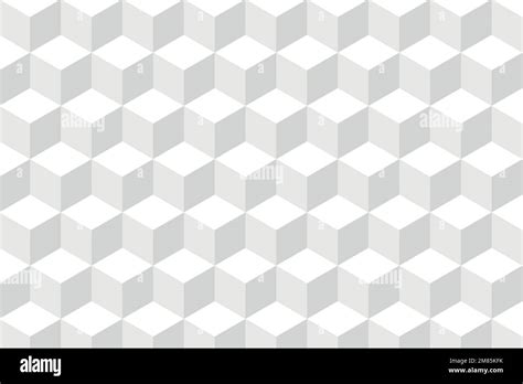 Gray Background Vector In White Cube Patterns Stock Vector Image And Art Alamy