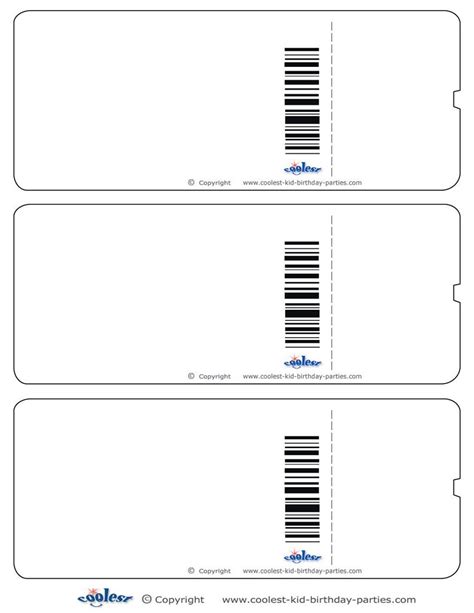 Blank Boarding Pass Template