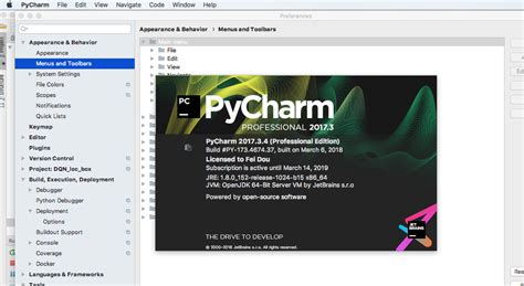 No Tools In Main Menu Of Pycharm Professional Edition In A Macbook Pro IDEs Support IntelliJ