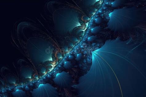 abstract pattern in metallic blue background created using generative